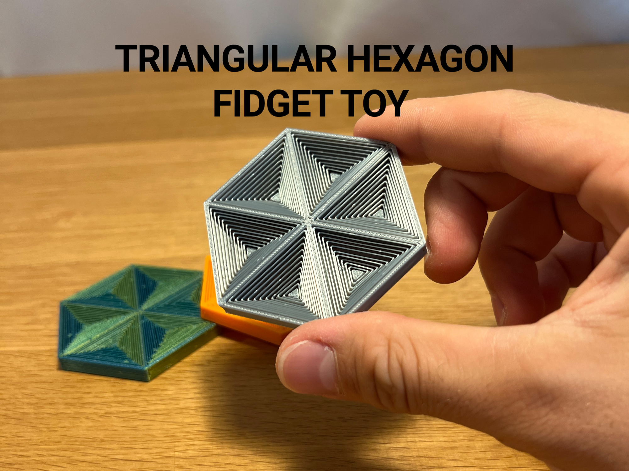 Triangular Hexagon Fidget Toy - fifindr | Nexprint: Free 3D Model Downloads