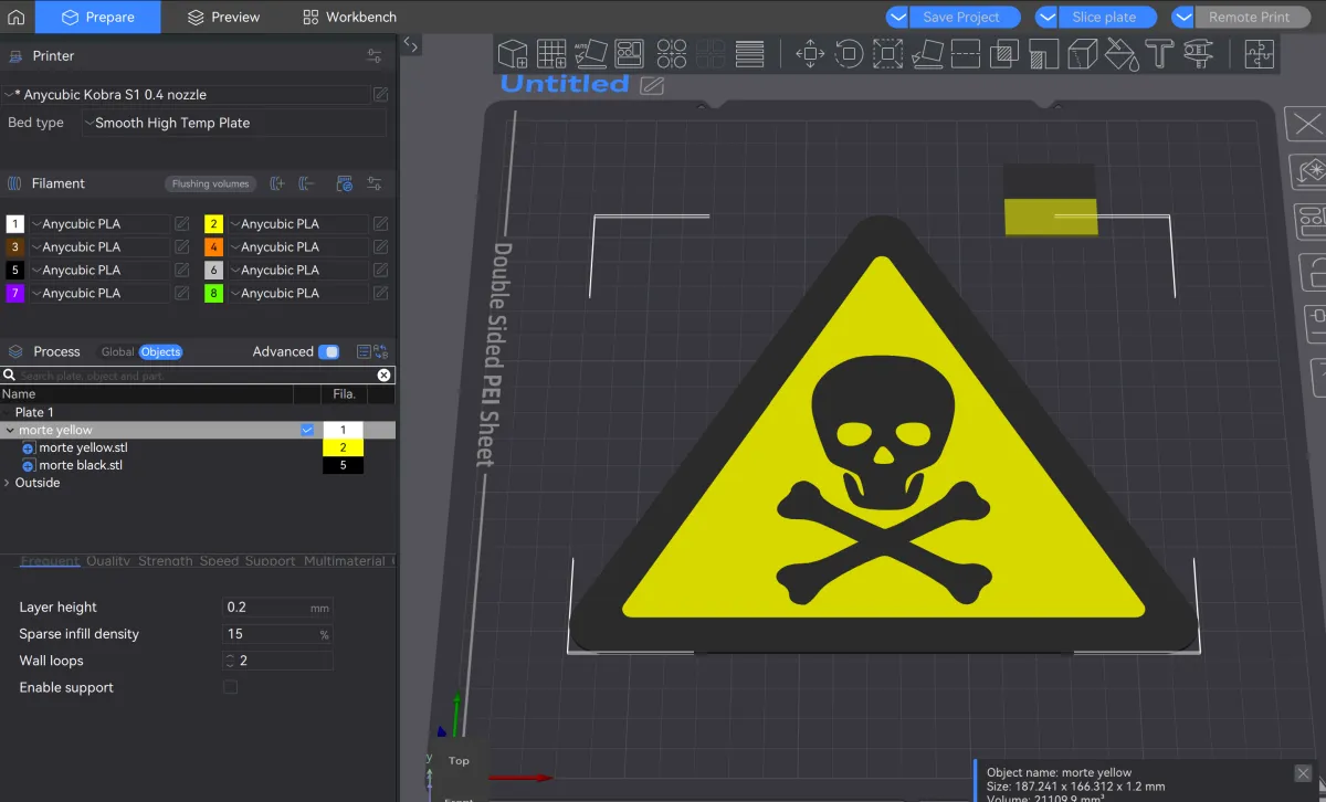 Toxic Hazard Sign – 3D Printable Warning Plate - ilkekko | Nexprint ...