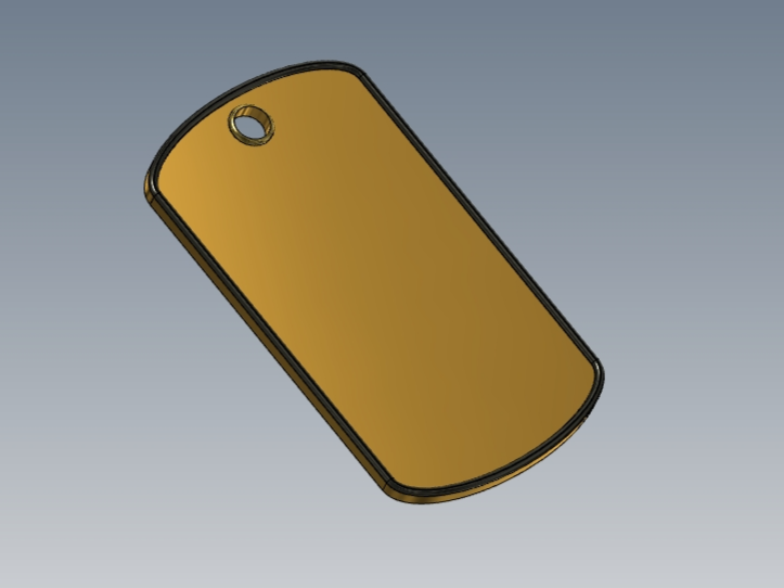 Basic Dog tag - 3Days of Darkness | Nexprint: Free 3D Model Downloads