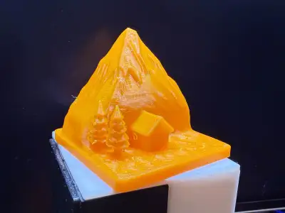 Mountain Cabin with Trees Model - Unkonw# | Nexprint: Free 3D Model ...