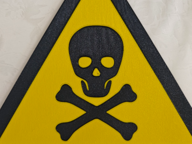 Toxic Hazard Sign – 3D Printable Warning Plate - ilkekko | Nexprint ...