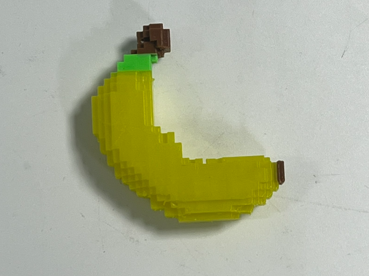 Pixel Banana - JasonWU | Nexprint: Free 3D Model Downloads