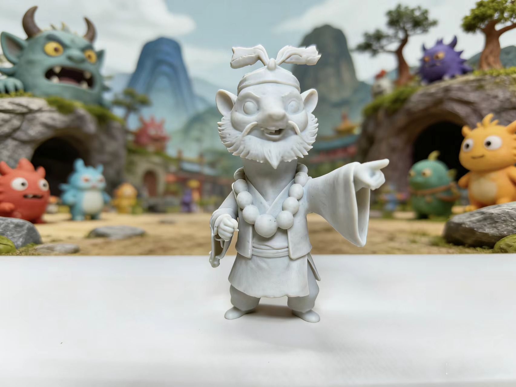 Langlang Mountain’s Sandy Monk - Sucraft | Nexprint: Free 3D Model ...
