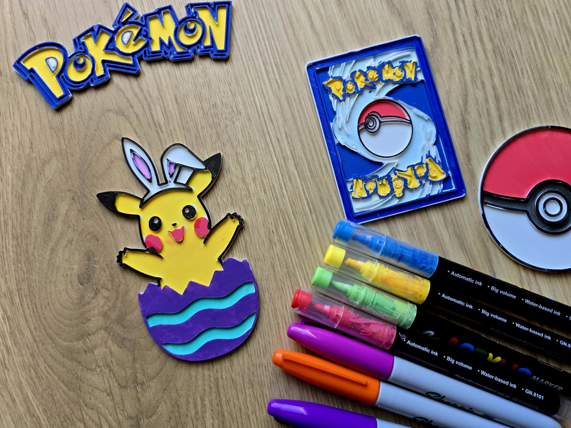 Pike Easter Bunny Rabbit Egg Coloring Craft Panel - MERILNO3D ...