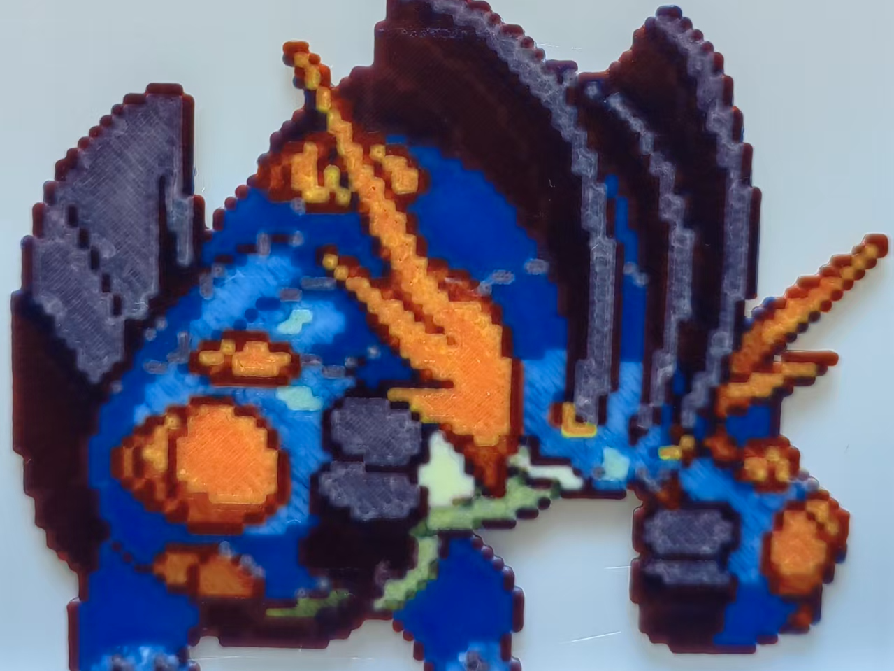 Four-color layered Mega Swampert: Red, Yellow, Blue, and White ...