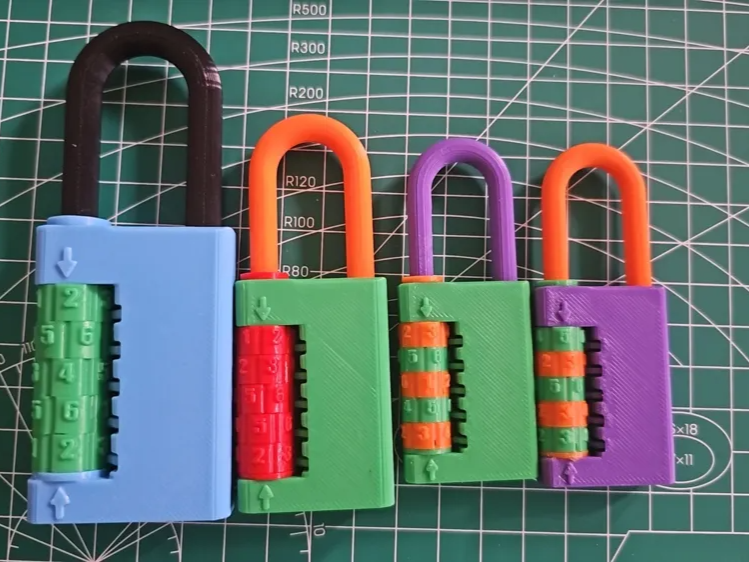 Five digit combination lock - NextPrint 3D Model | 3Drop