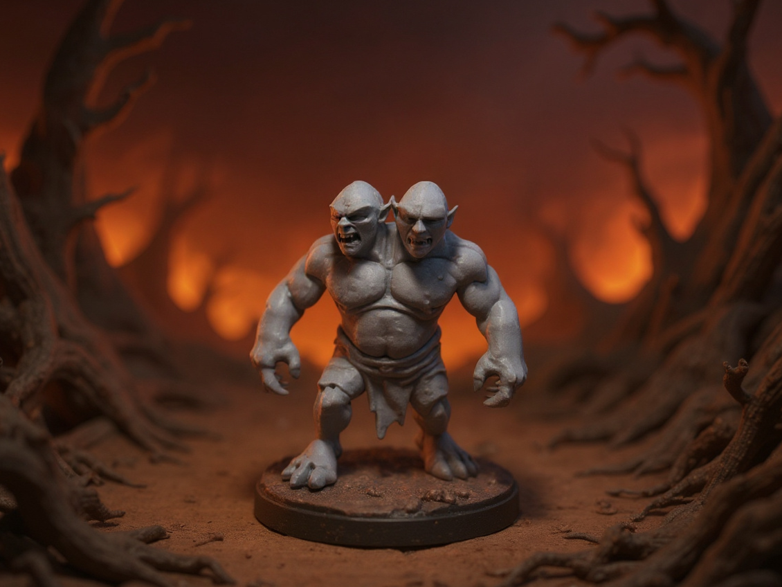 Two headed ogre for DND / tabletop wargames - everythingDND | Nexprint ...