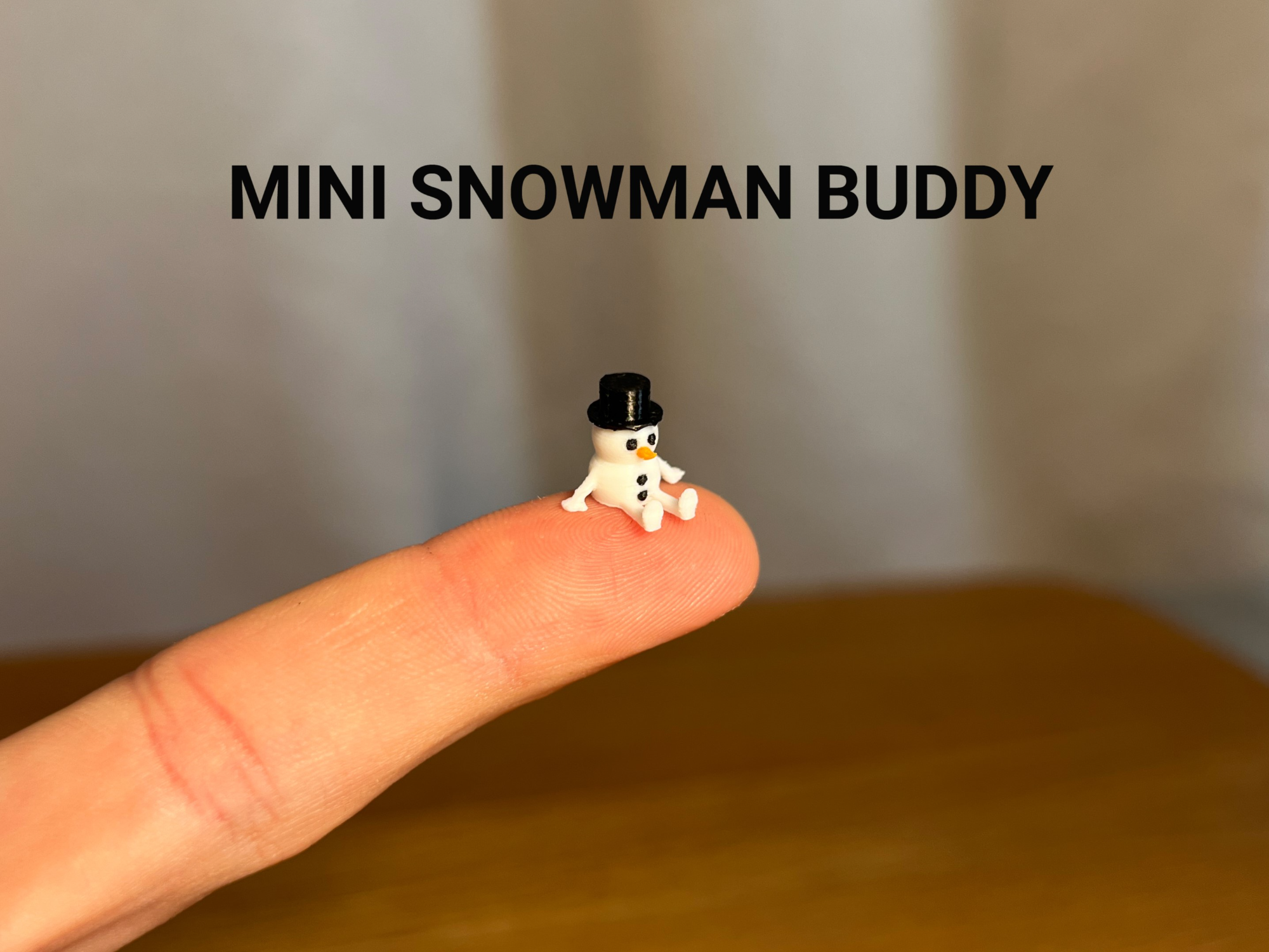 Mini Snowman Buddy - fifindr | Nexprint: Free 3D Model Downloads
