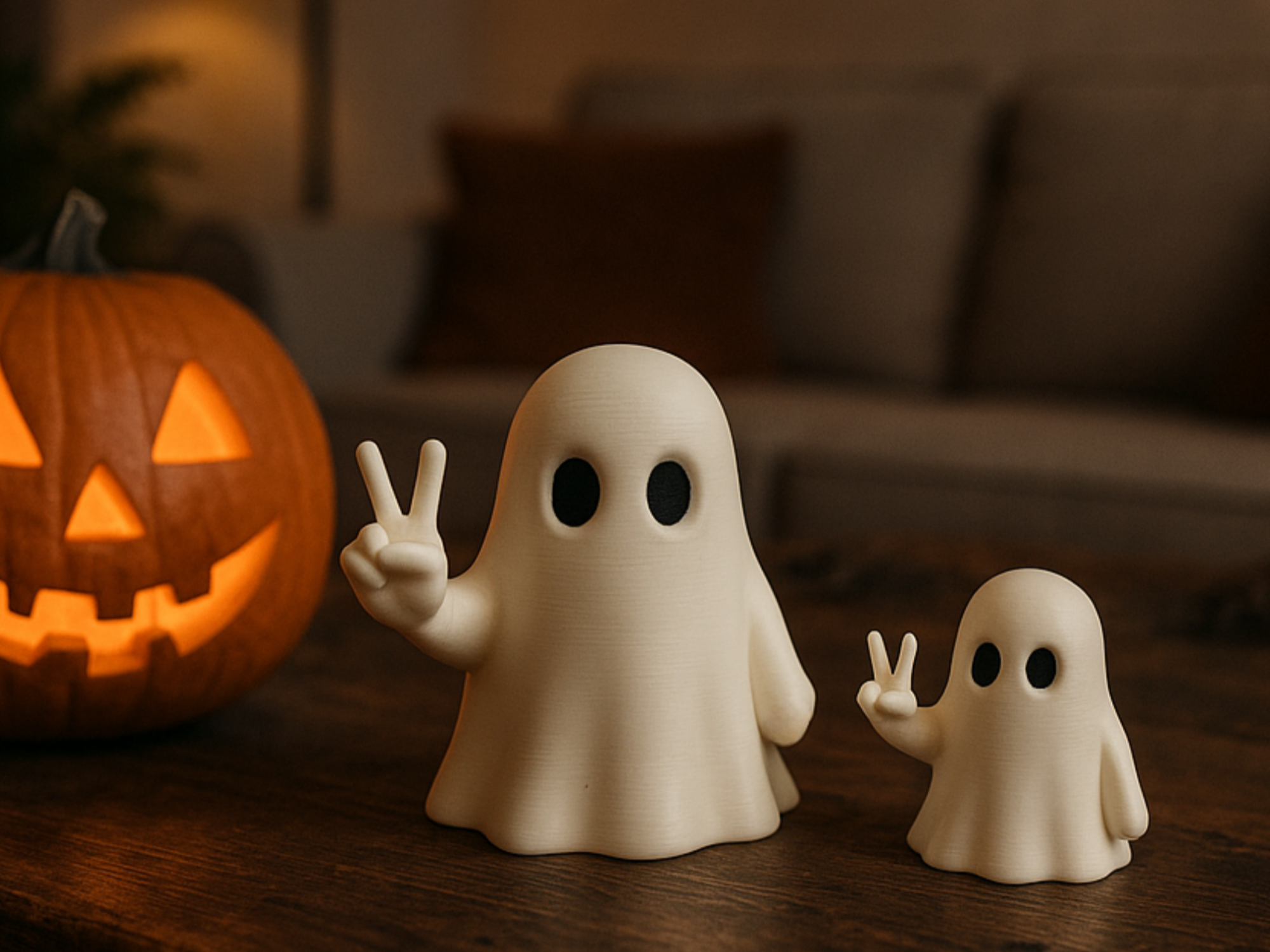 PEACE GHOST (THE FRIENDLY GHOSTS) / HALLOWEEN GHOST DECOR - Sektor 7 ...