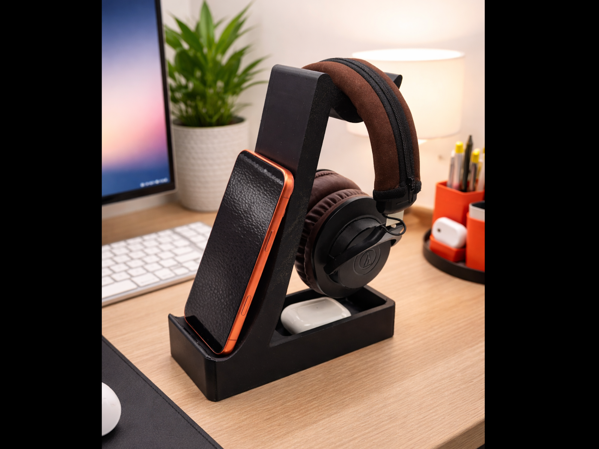 Headphone & Phone Stand with Storage Tray - Dat Nguyen | Nexprint: Free ...