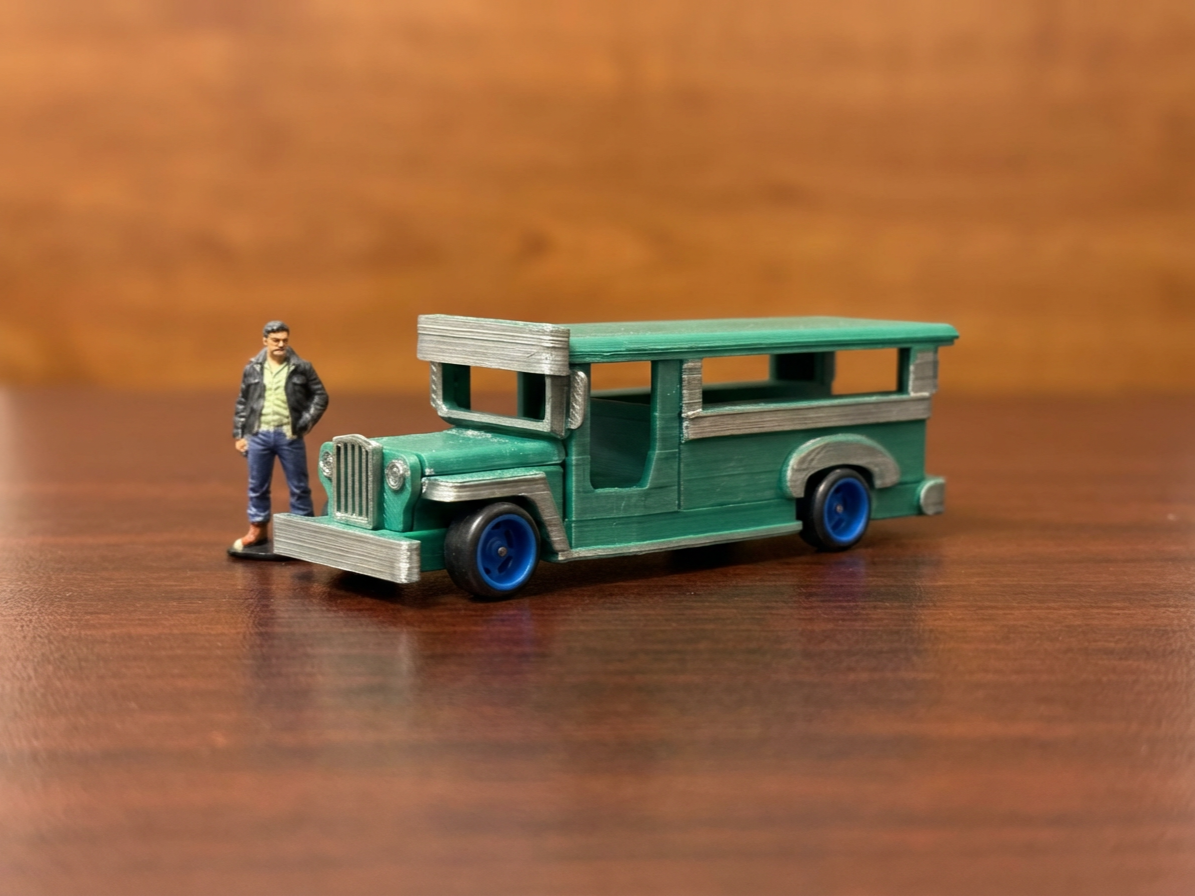 1:64 Jeepney Scale Model - bokkins3d | Nexprint: Free 3D Model Downloads