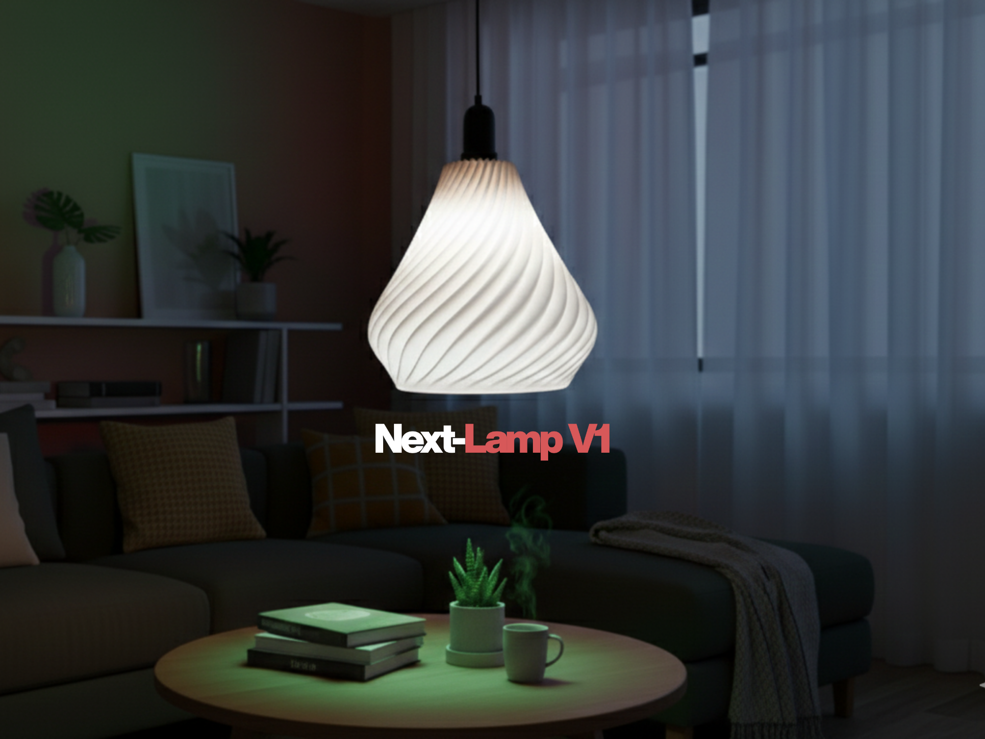 Next-Lamp V1 - 3D Paint Lab | Nexprint: Free 3D Model Downloads