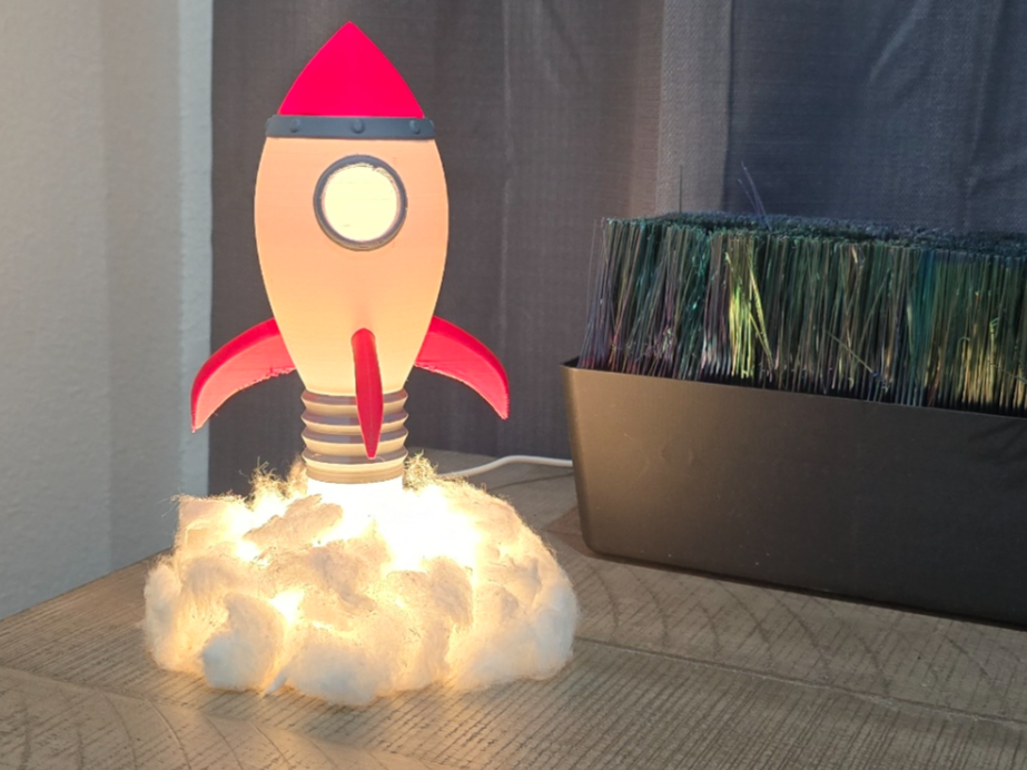 Rocket Launch Lamp (SFX) - Mythmarco | Nexprint: Free 3D Model Downloads
