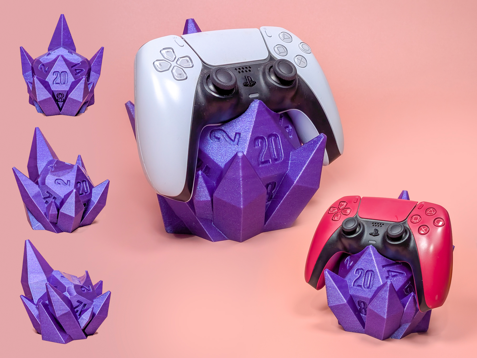 PS5 D20 Controller Stand (1 | 20 | Empty) - phoenix3dmodels | Nexprint ...