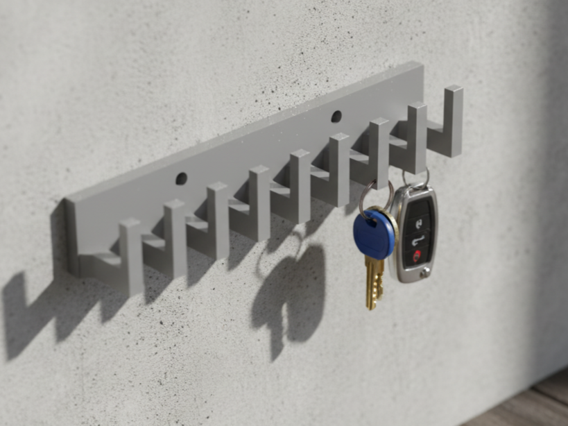 wall-mounted key hanger - AlexS1499 | Nexprint: Free 3D Model Downloads