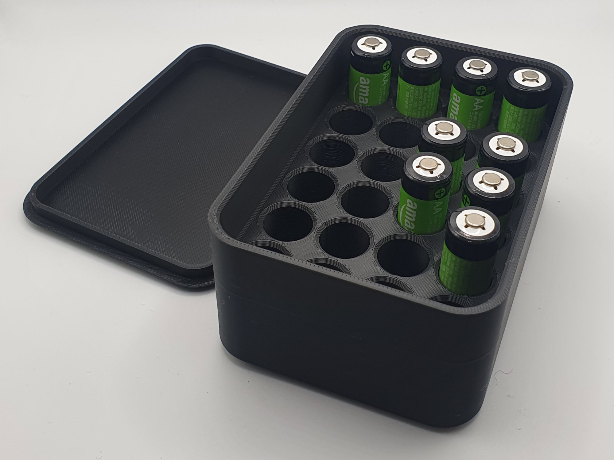 AA battery Holder x24 - Moosehead Designs | Nexprint: Free 3D Model ...