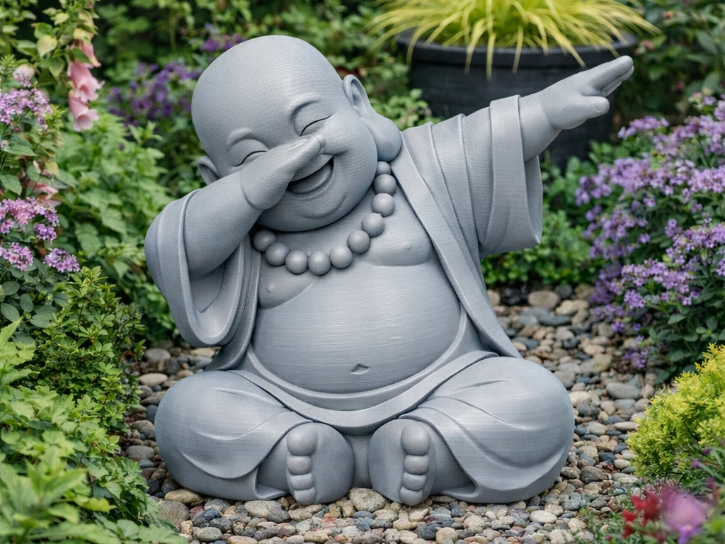 Dabbing buddha - Guy The Jedi | Nexprint: Free 3D Model Downloads