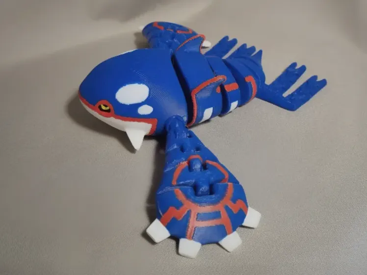 Articulated Kyogre (Pokemon) - Big Simi | Nexprint: Free 3D Model Downloads