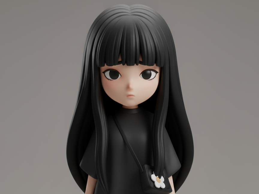 Chibi Girl - nhatnhat | Nexprint: Free 3D Model Downloads