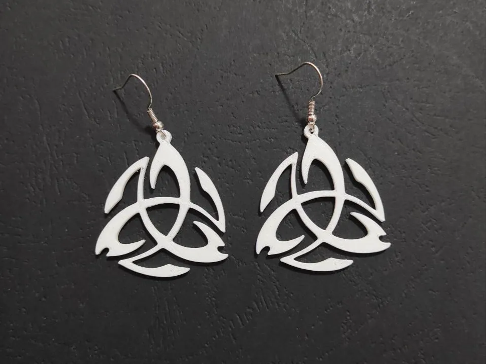 Trinity Pulse - Earrings - BlueShadovv | Nexprint: Free 3D Model Downloads