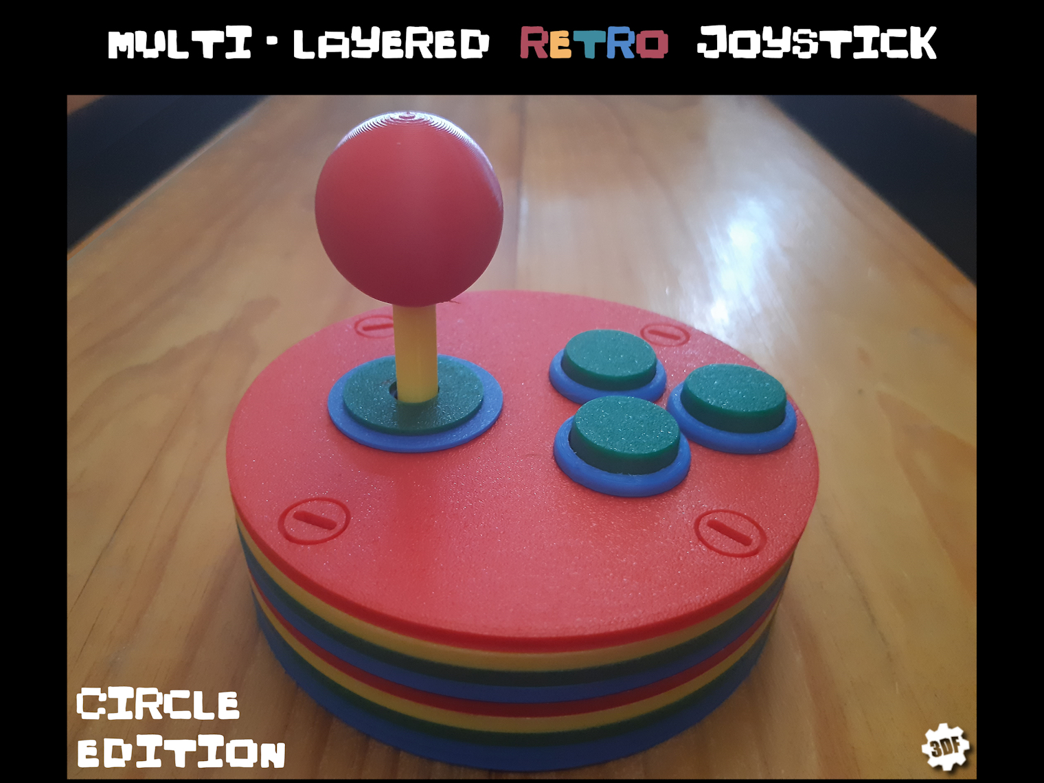 Multi-Layered Retro Joystick - Circle Edition - 3DFreeman | Nexprint ...