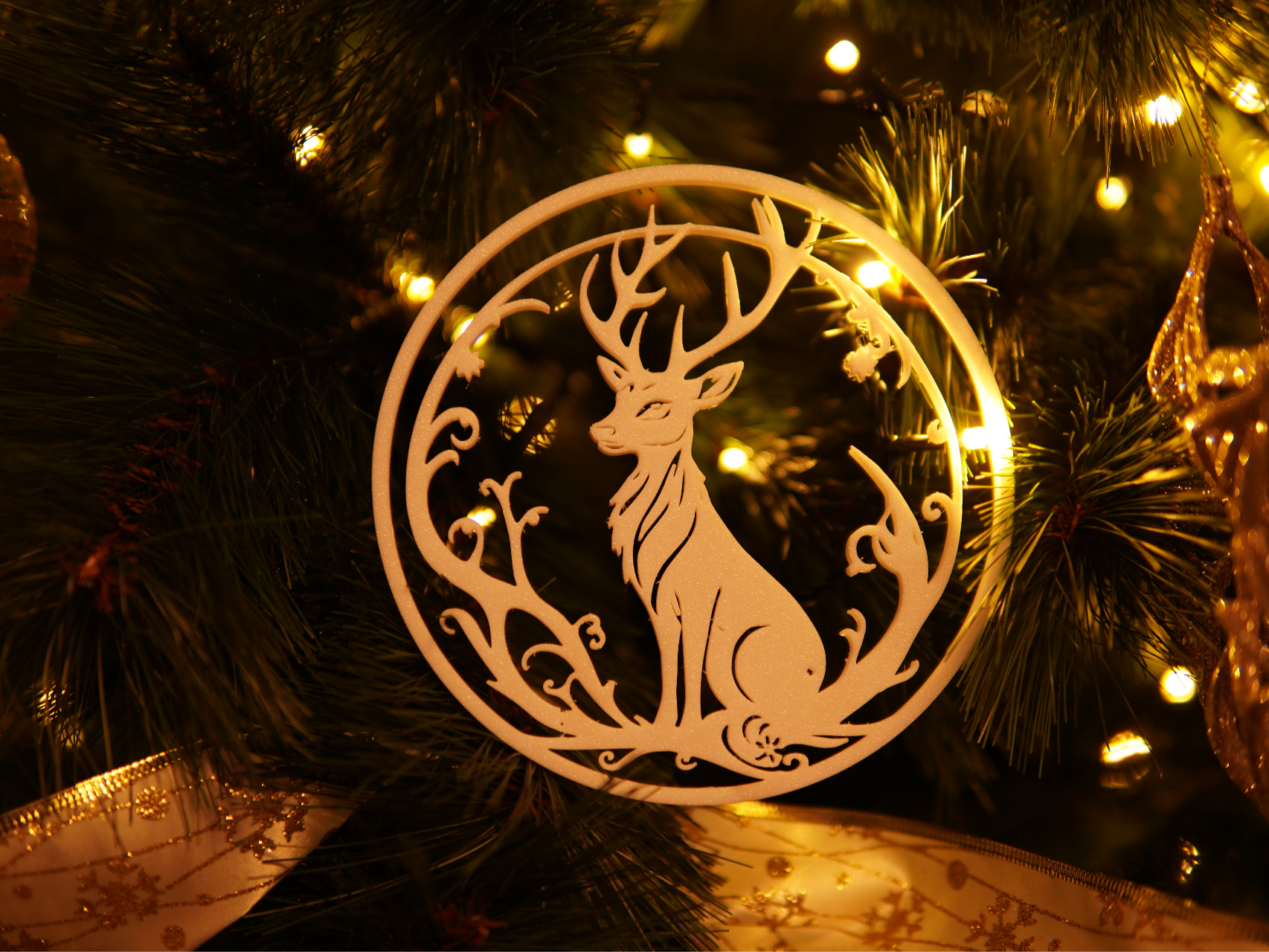 Elven Christmas Reindeer Tree Decor - theStonefox | Nexprint: Free 3D ...