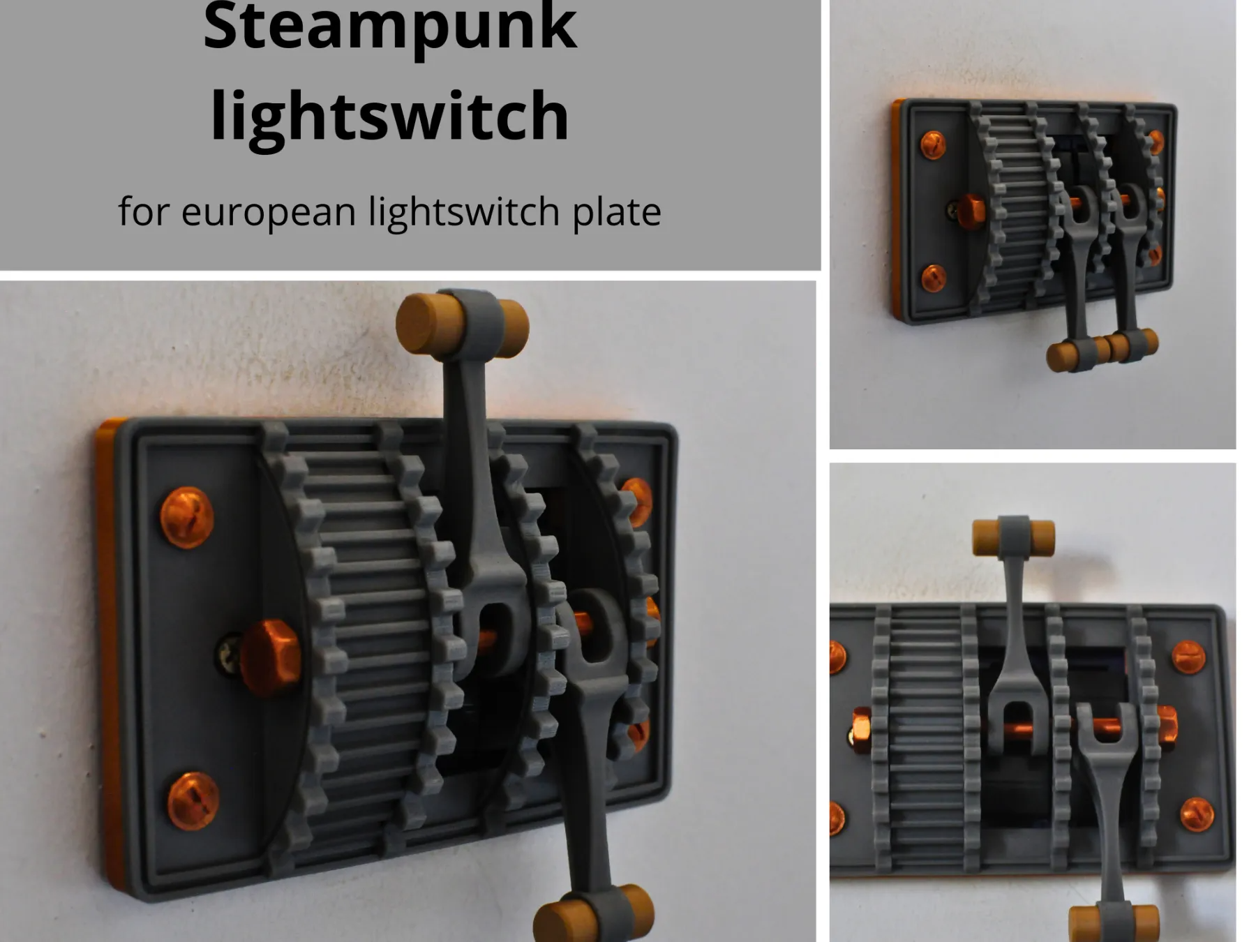 steampunk light switch cover (eu plates) - Novera | Nexprint: Free 3D ...