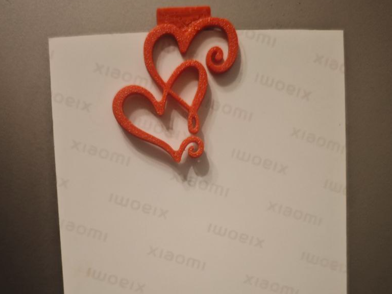 Magnetic Heart-Shaped Clip for Photos or Notes - ilkekko | Nexprint ...