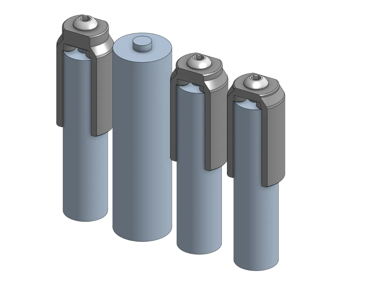 AAA to AA 1.5V Battery Adaptor - Proton Kicker | Nexprint: Free 3D ...