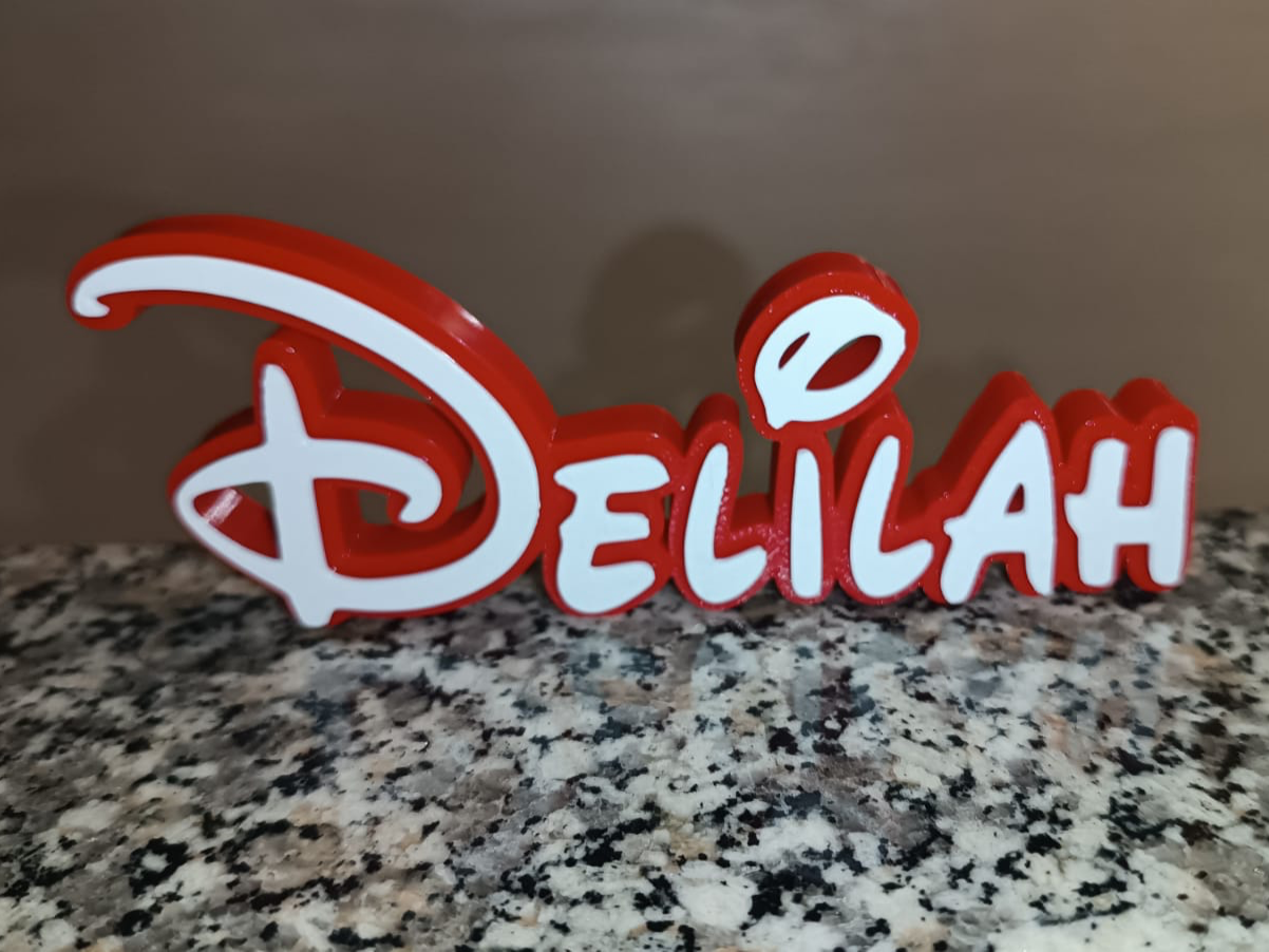 Delilah name Disney Style - Fabbiott | Nexprint: Free 3D Model Downloads