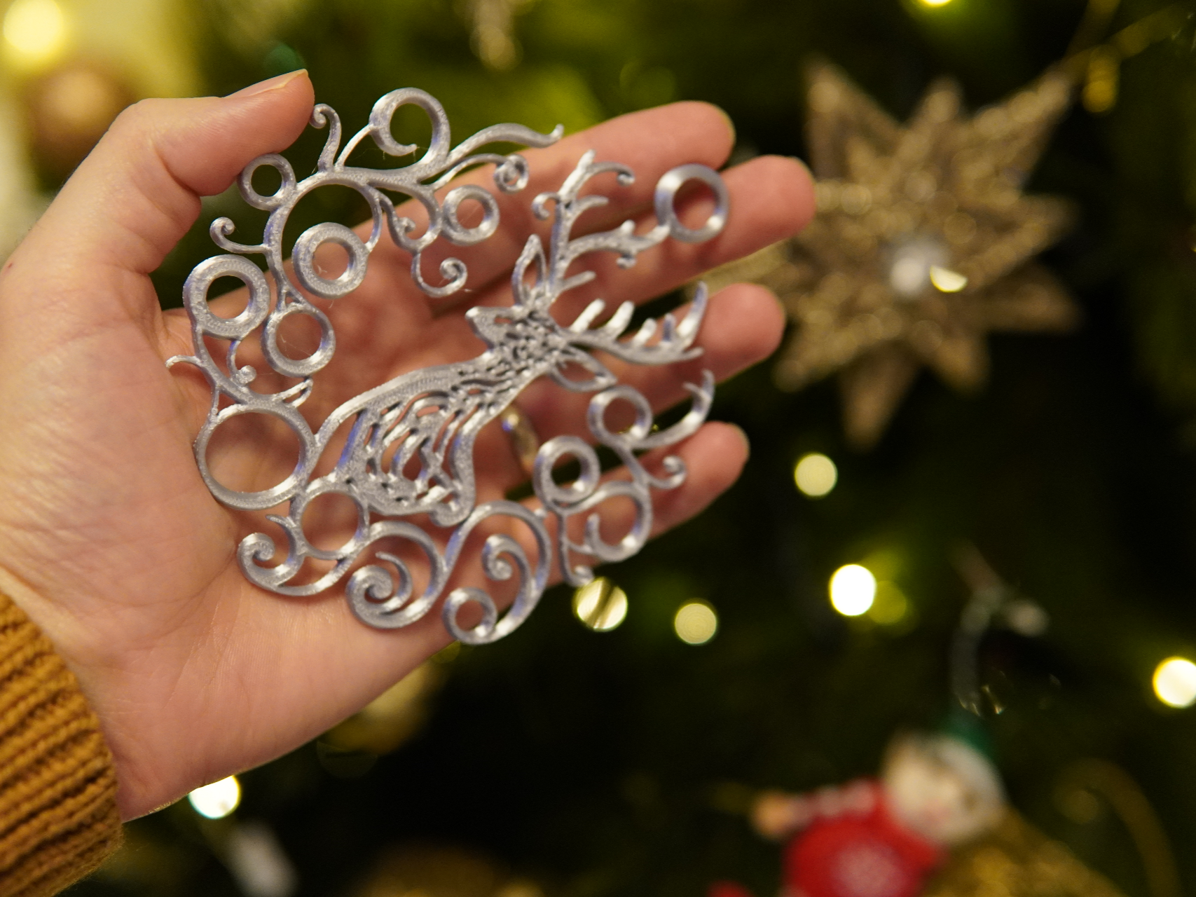 Elven Reindeer Scroll - Christmas Decoration - theStonefox | Nexprint ...