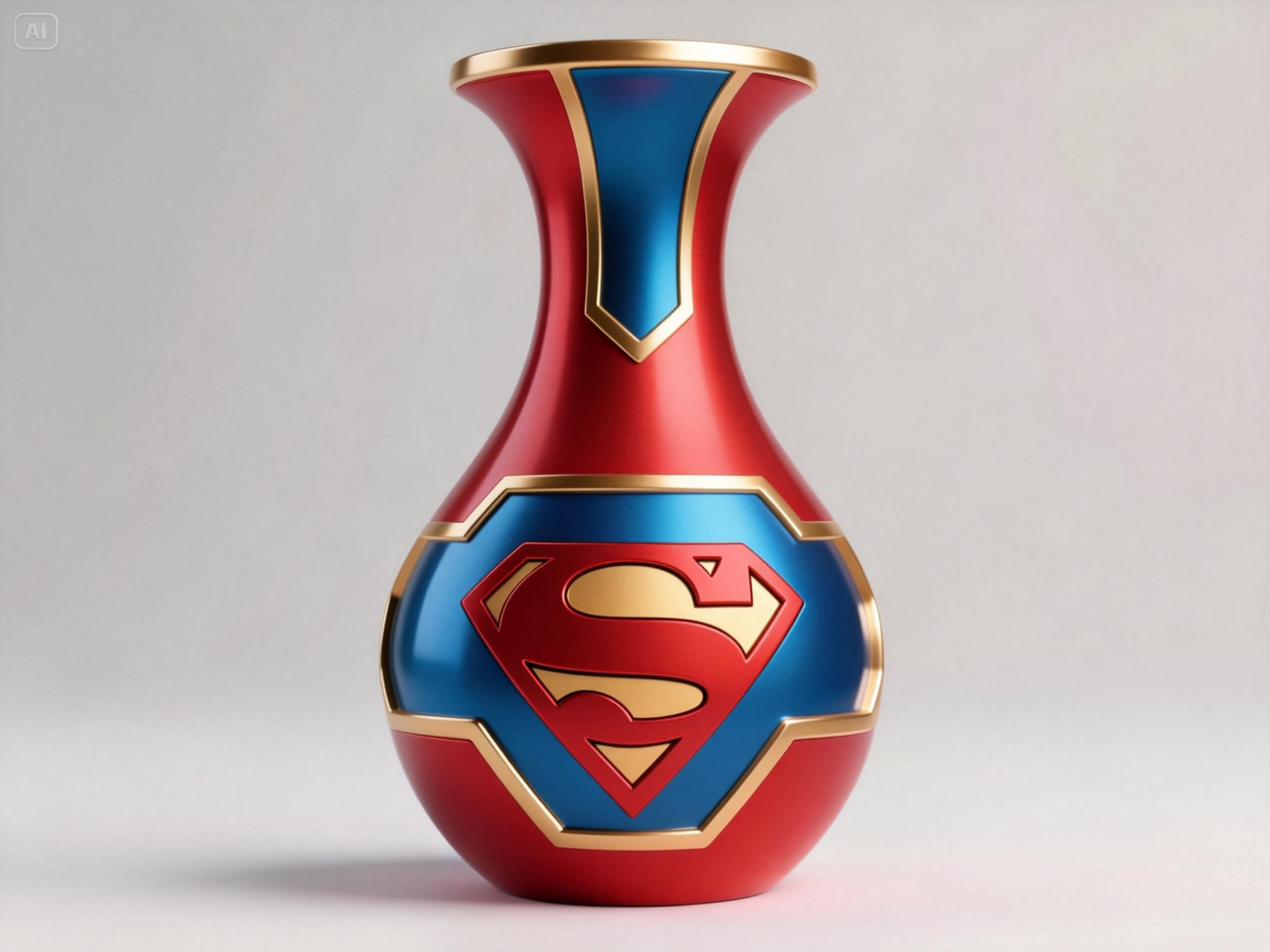 Superhero‑style vase - Ted | Nexprint: Free 3D Model Downloads