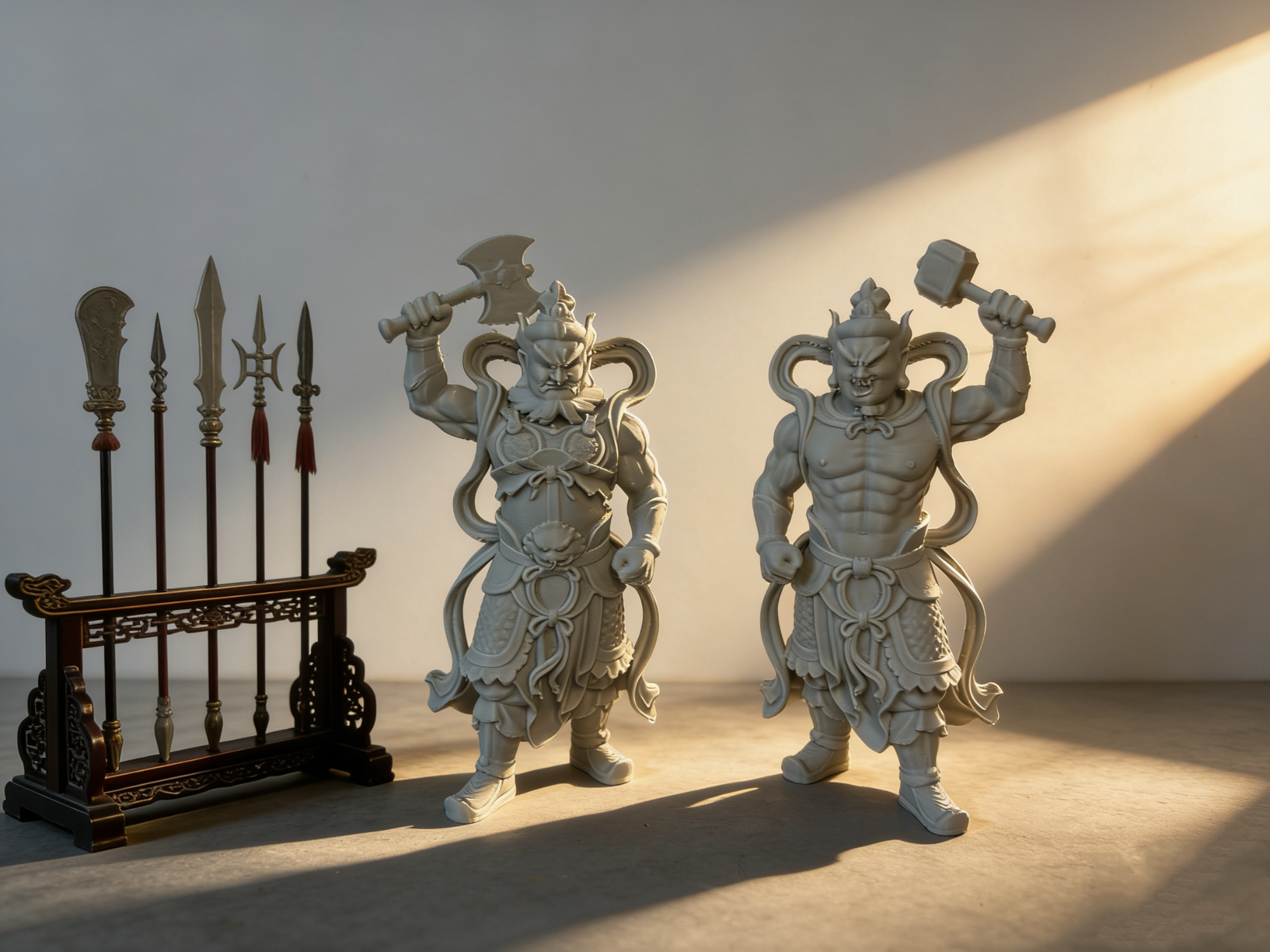Mythical figures: the Two Generals of Heng and Ha—guardians who ward ...