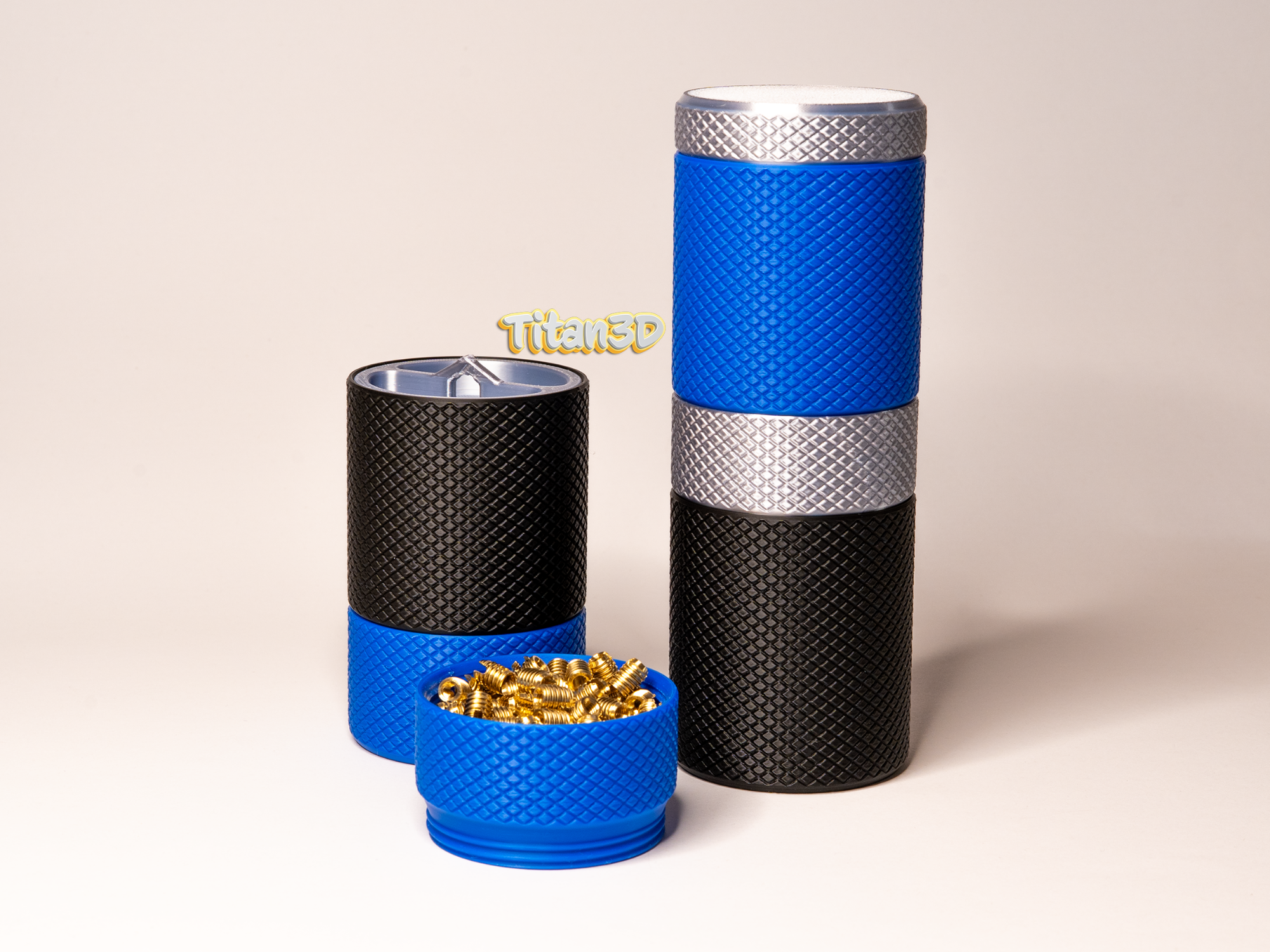 Stackable Modular Container 60mm - Titan3D | Nexprint: Free 3D Model ...