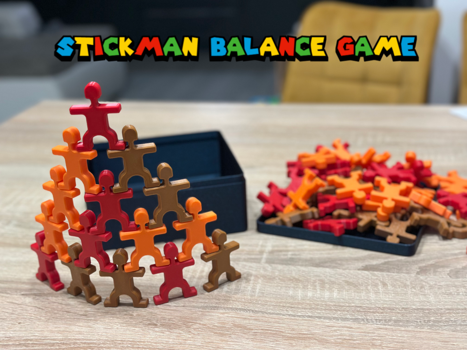 Stickman balance game with box - 3Dmar | Nexprint: Free 3D Model Downloads