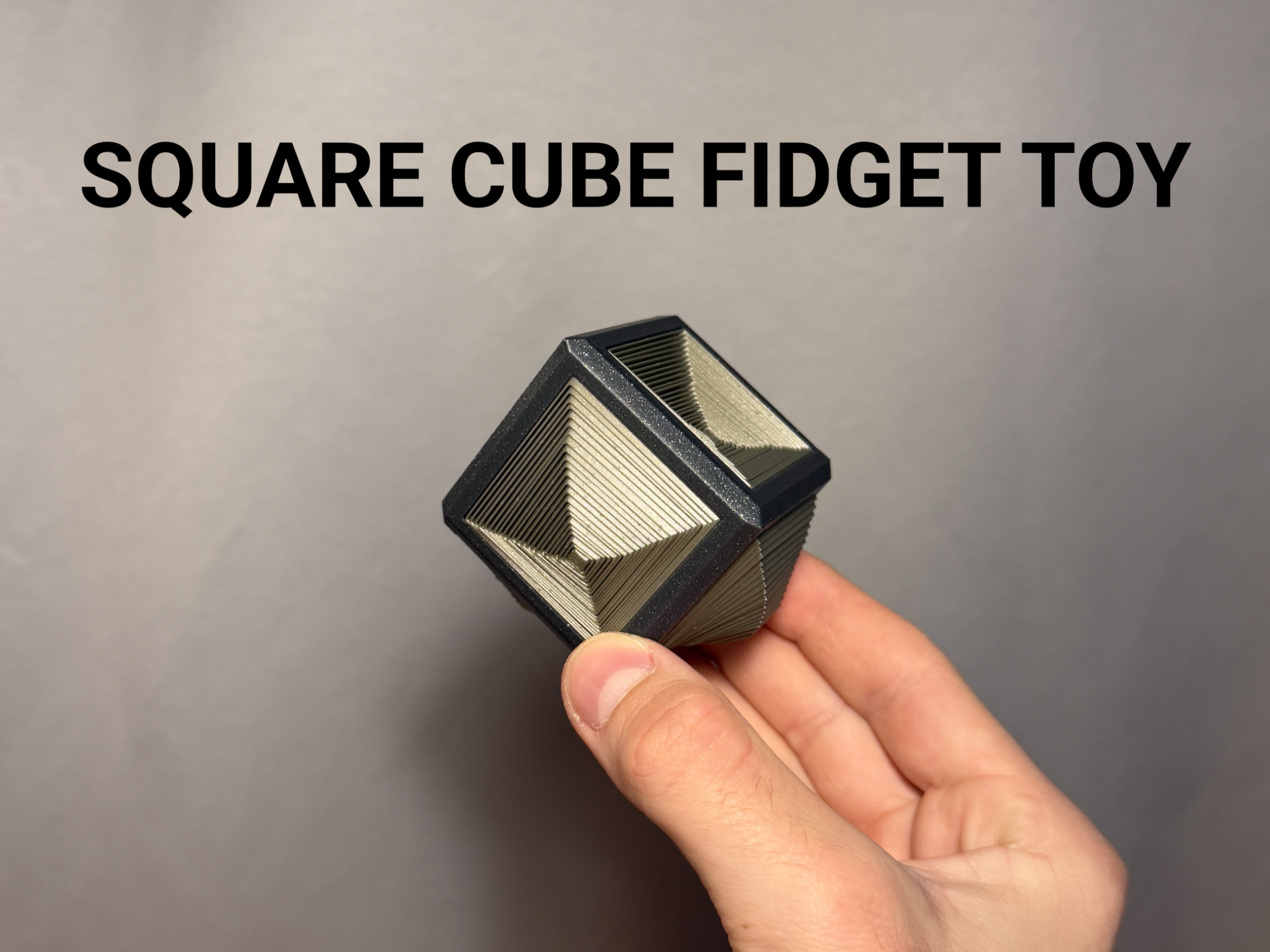 Square Cube Fidget Toy - fifindr | Nexprint: Free 3D Model Downloads