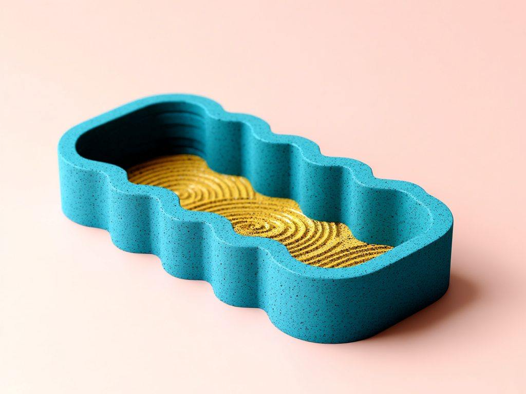 Memphis Wave Tray – Bold Geometric Organizer - Decorator | Nexprint ...