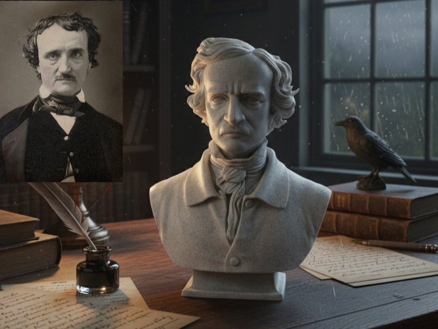 Edgar Allan Poe – Buste - mairyjulien | Nexprint: Free 3D Model Downloads