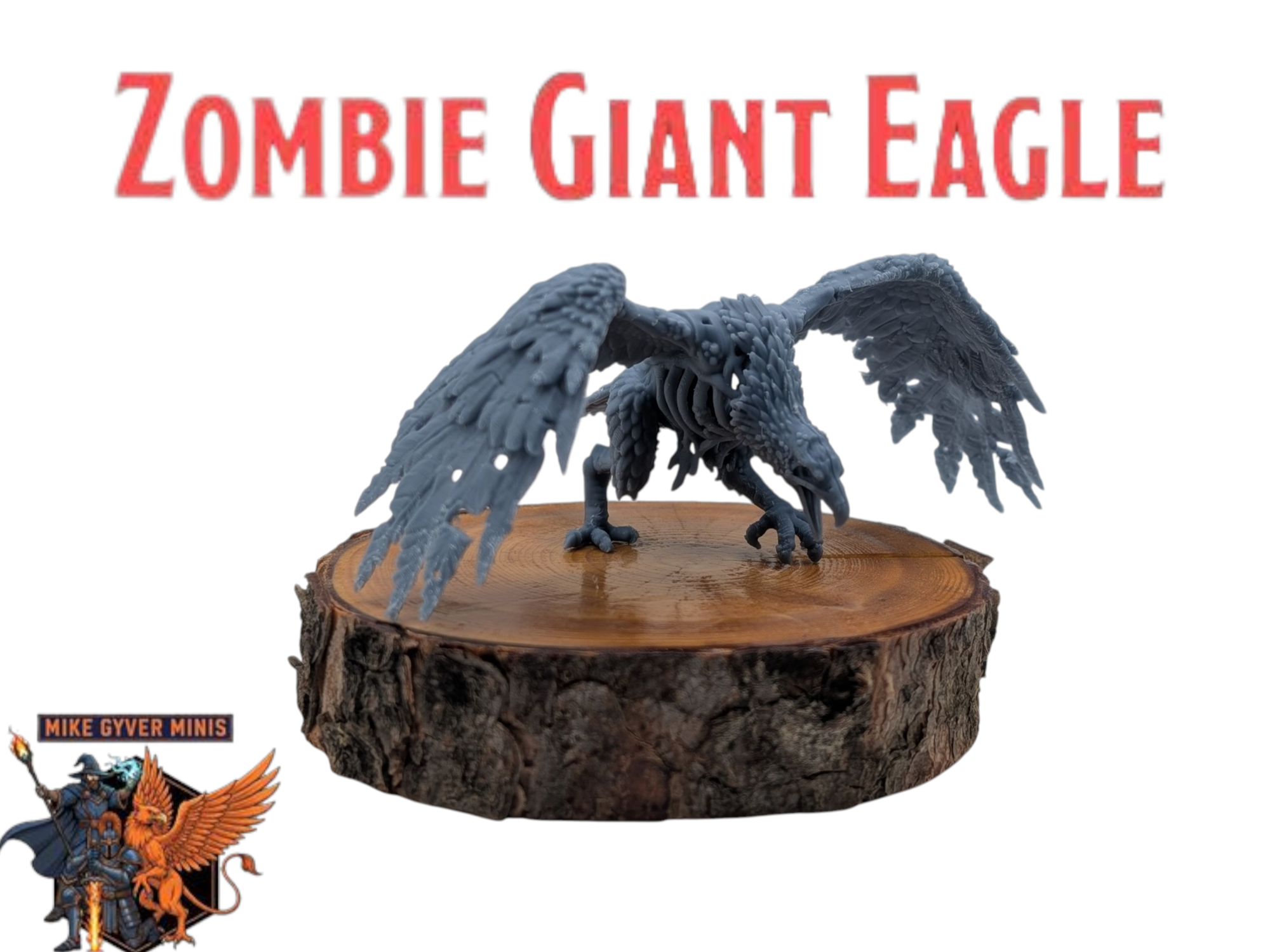 DnD TTRPG Zombie Giant Eagle Miniature - MikeGyverMinis | Nexprint ...