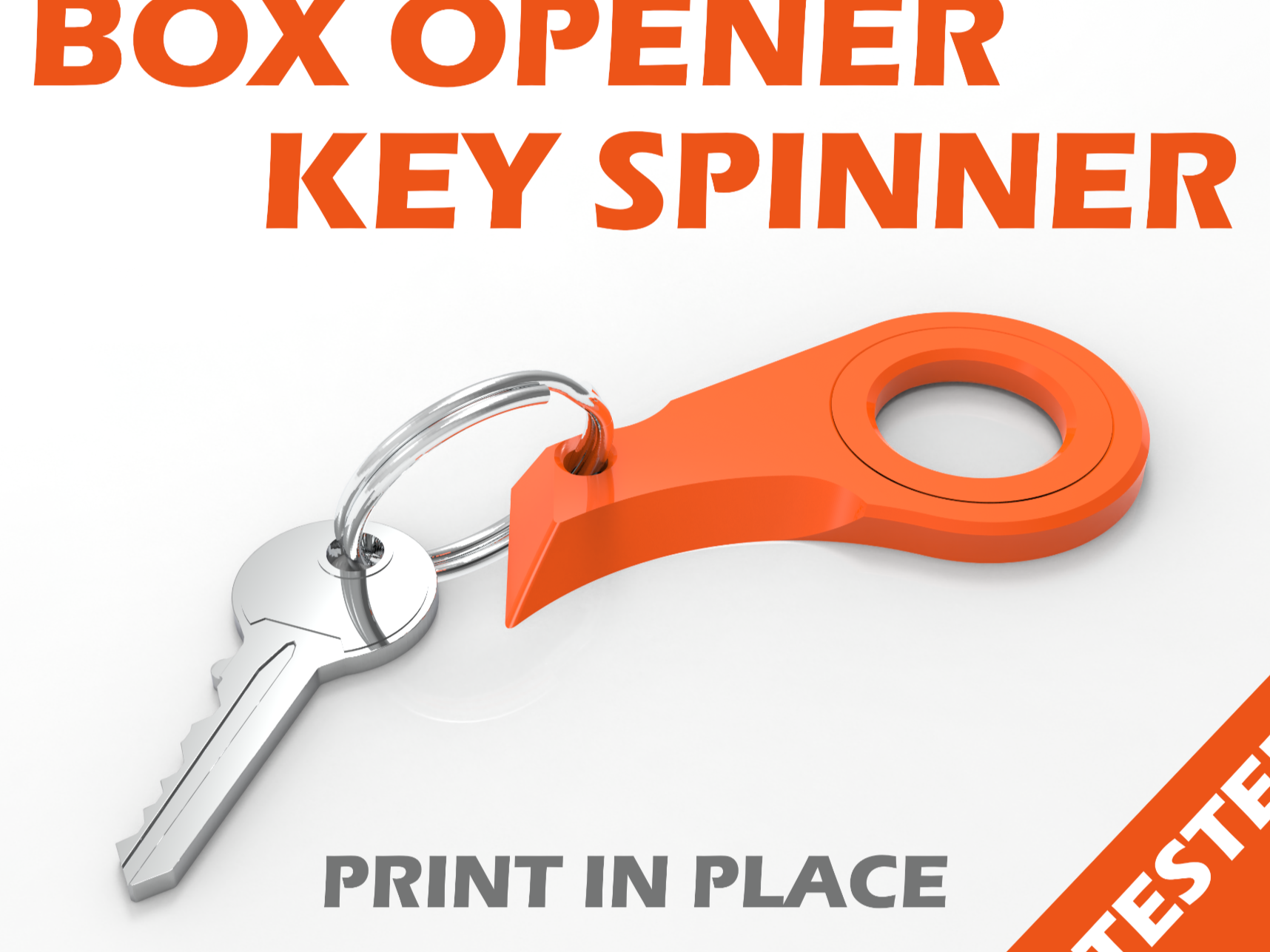 KEY SPINNER - BOX OPENER - KEYCHAIN - KEY FIDGET - (Tested) - ART TOO ...