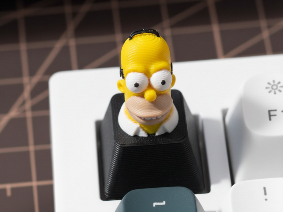 Homer Simpson - The Simpsons - Keyboard Keycap MX - Monsieur-Pierre ...