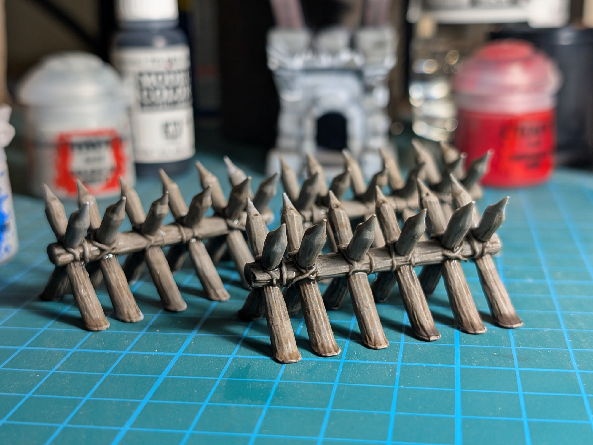 Wooden Barricade D&D tabletop miniature - Rectangle | Nexprint: Free 3D ...