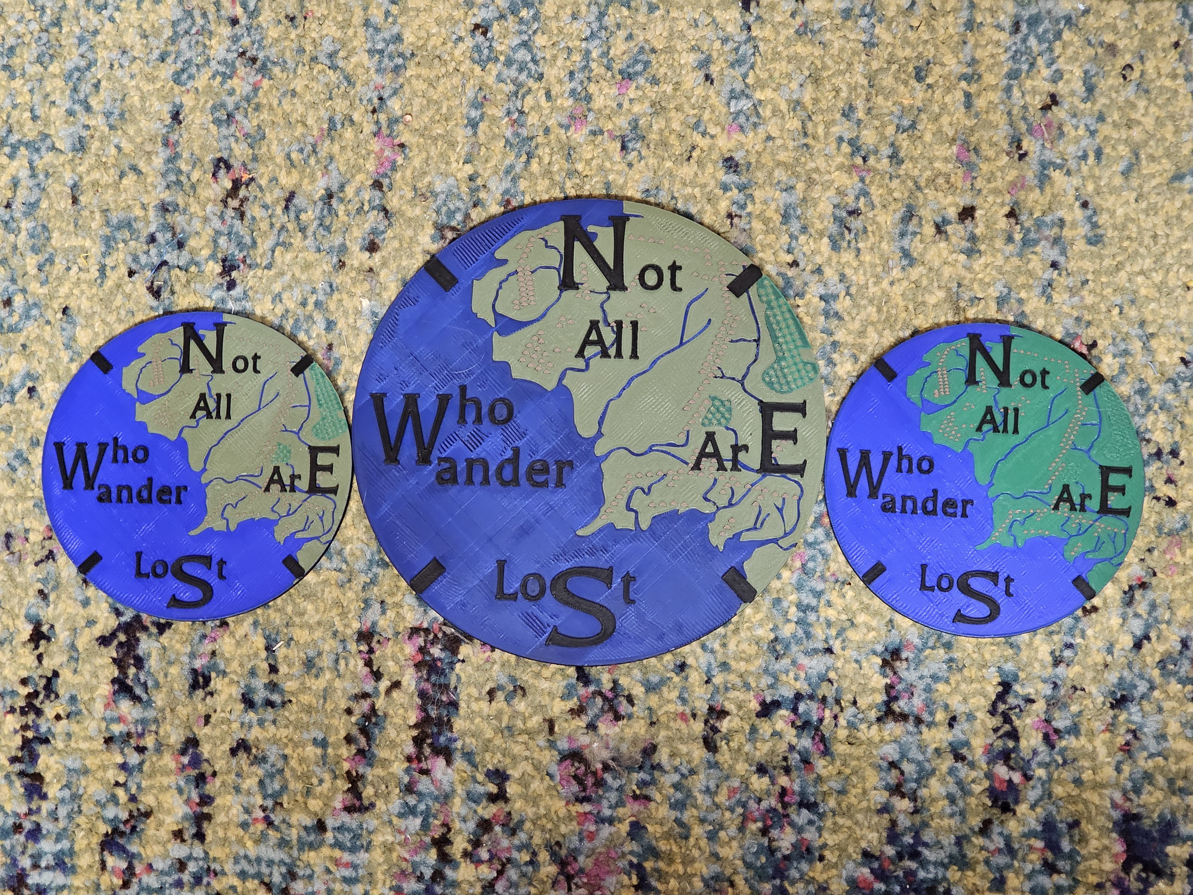 Lord of the Rings Wall Art - Compass Style - NextPrint 3D Model | 3Drop