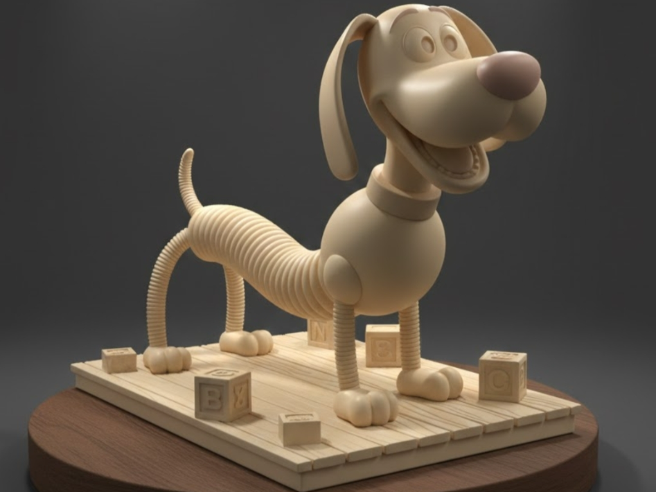 Slinky Dog (the springy dog) - Tcinho | Nexprint: Free 3D Model Downloads
