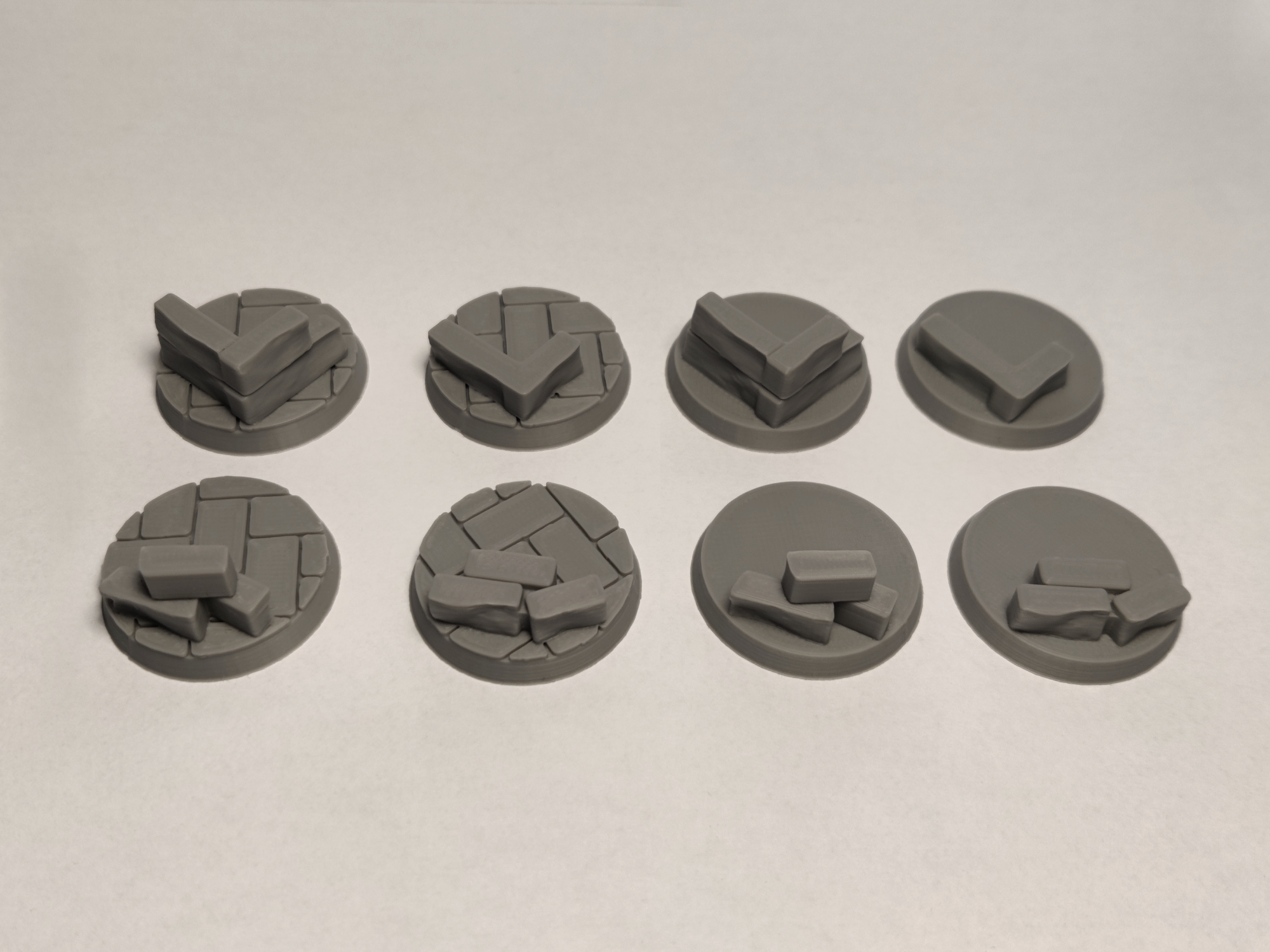 32mm Miniature Model Bases - Stone Wall - LeviMoore | Nexprint: Free 3D ...