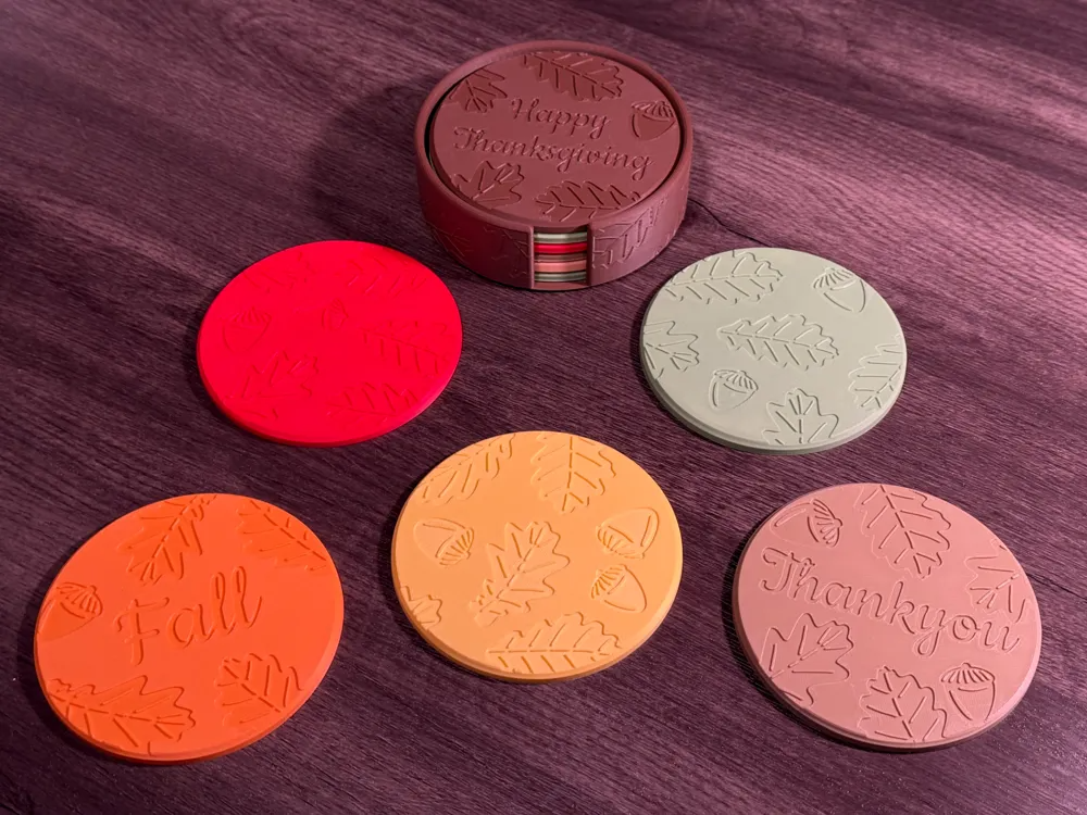 Thanks Giving Coaster set - Trusted Developments | Nexprint: Free 3D ...