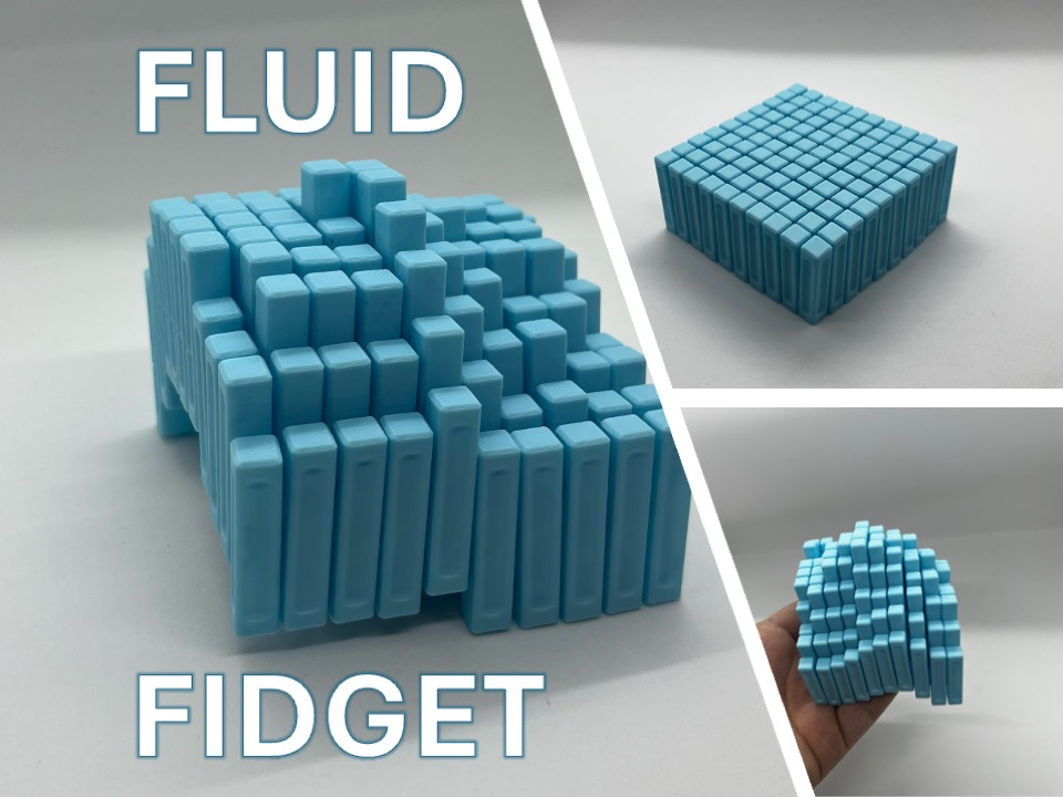 Fluid fidget tiles - Oknar | Nexprint: Free 3D Model Downloads