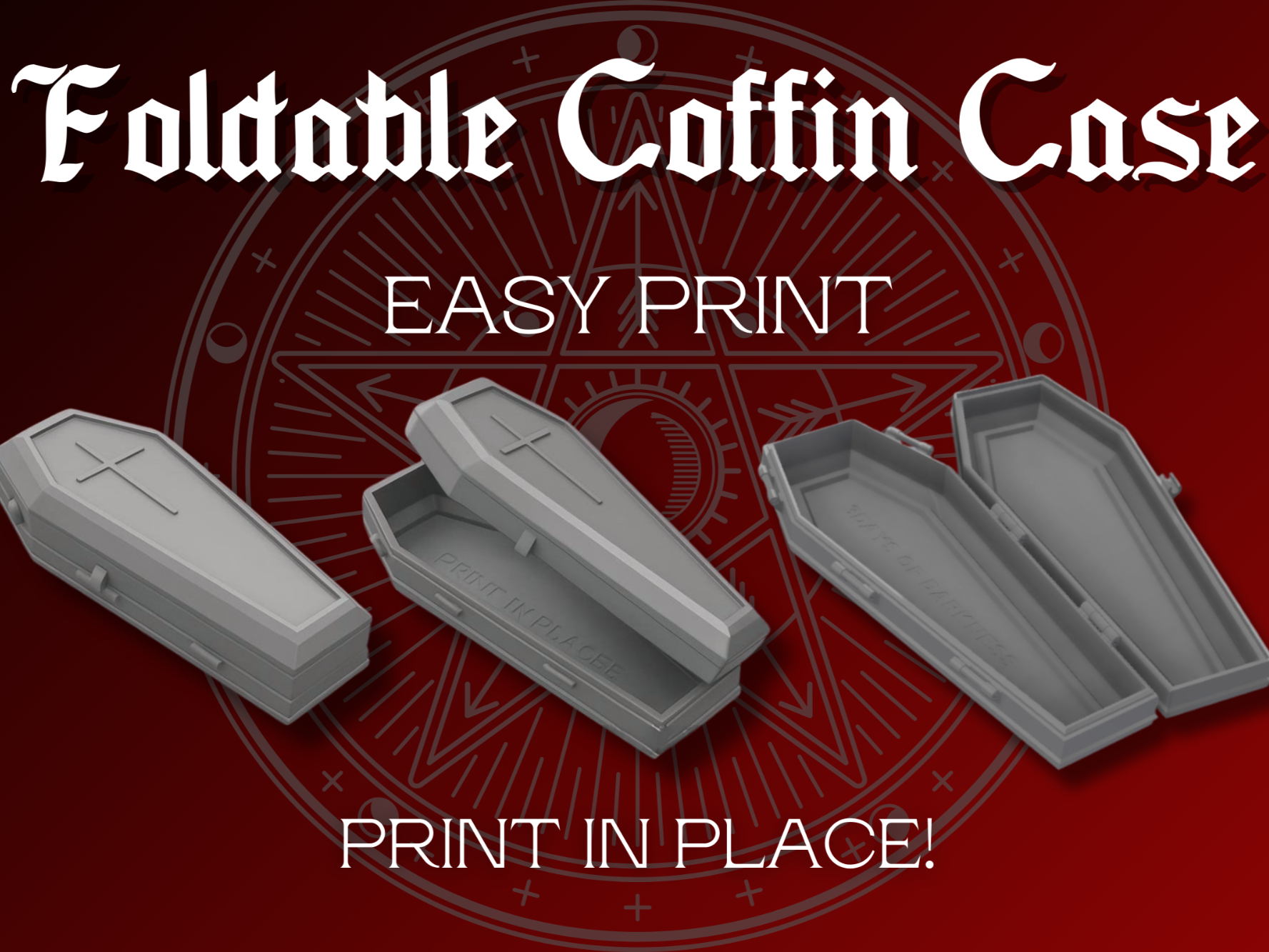FOLDABLE COFFIN CASE - PRINT IN PLACE - 3Days of Darkness | Nexprint ...